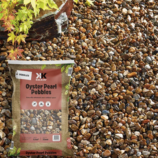 Oyster Pearl Pebbles – Milestone Garden Centre